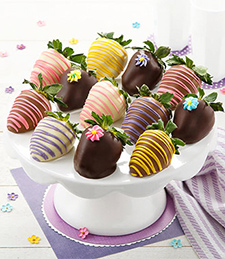 Flower.com - item: FULL DOZEN SPRING BELGIAN CHOCOLATE STRAWBERRIES