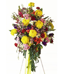 Just Flowers - item: Yellow Standing Spray