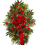 Just Flowers - item: Blessed Heart Standing Spray